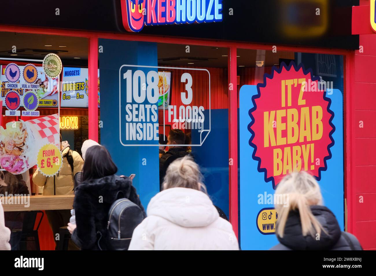 Oxford Street, London, UK. 22nd Dec 2023. Kebhouze opens the UK's ...