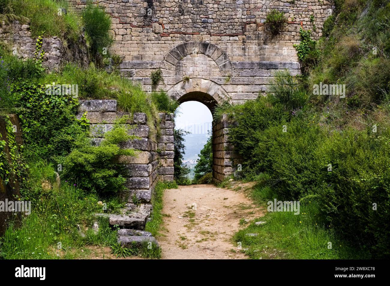 Porta Rosa, a unique example of a 4th-century Greek arch, in the ...