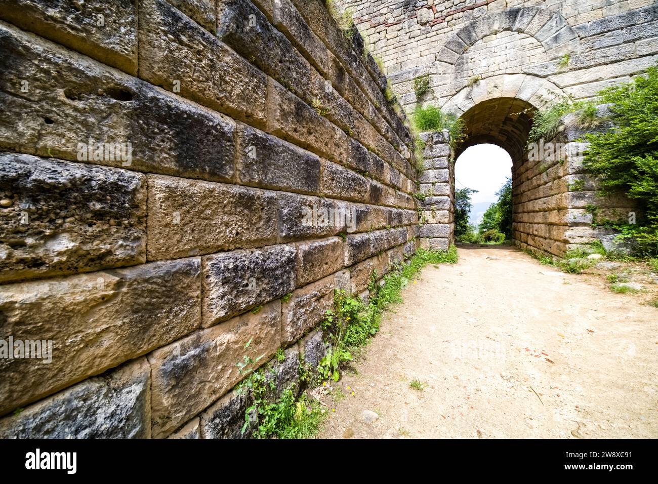 Porta Rosa, a unique example of a 4th-century Greek arch, in the ...