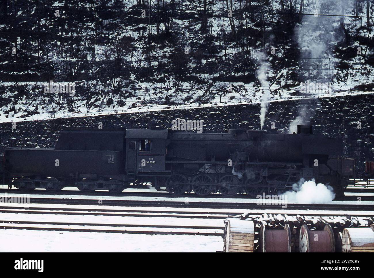 Railway trip to Austria and West Germany February 1971 Stock Photo - Alamy