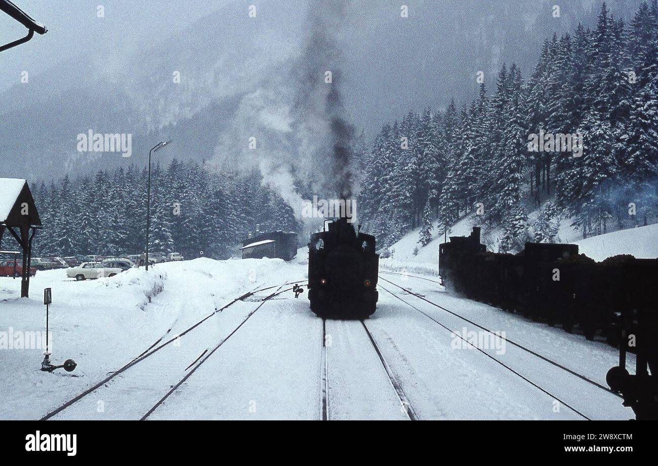 Railway trip to Austria and West Germany February 1971 Stock Photo - Alamy