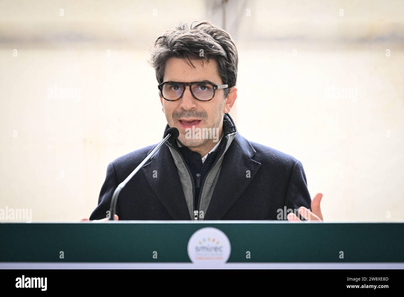 Saint Denis, France. 22nd Dec, 2023. Mathieu Hanotin, Mayor of Saint ...