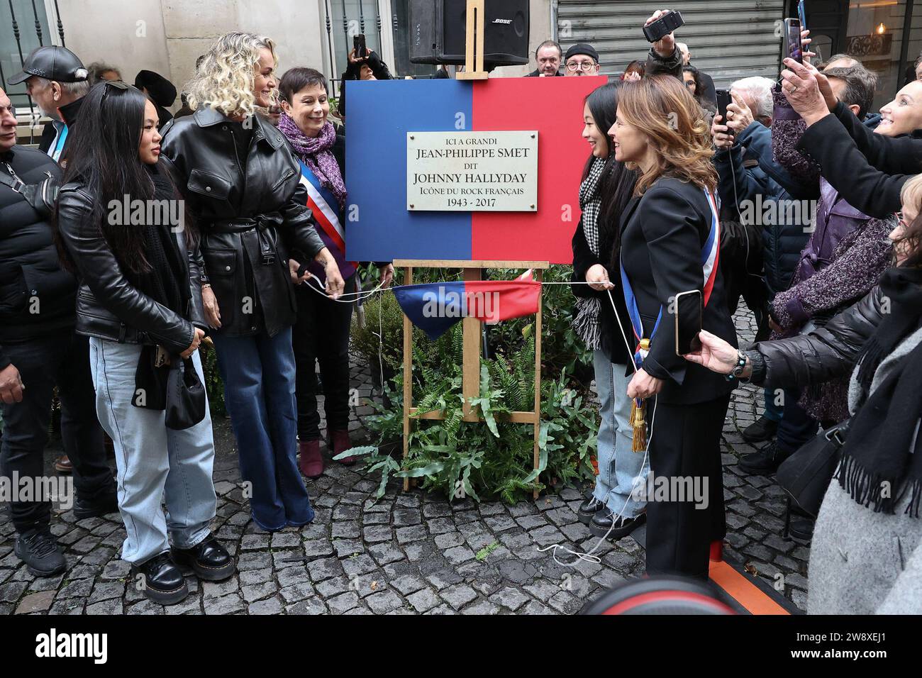 Paris, France. 22nd Dec, 2023. Delphine Burkli, Laurence Patrice ...