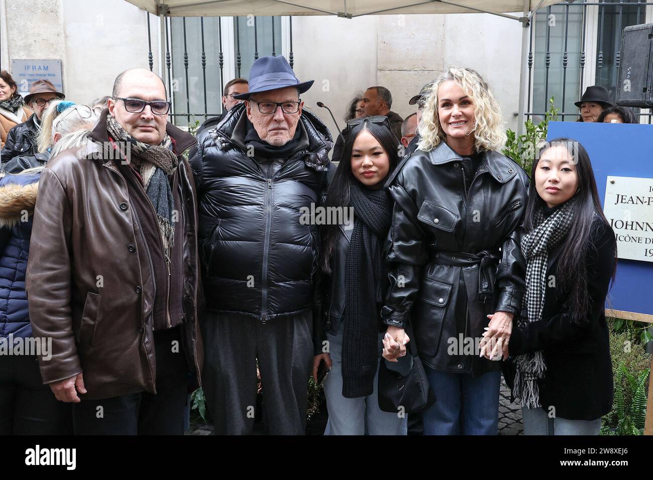 Paris, France. 22nd Dec, 2023. Michael Ketcham Hallyday, Jean-Claude ...