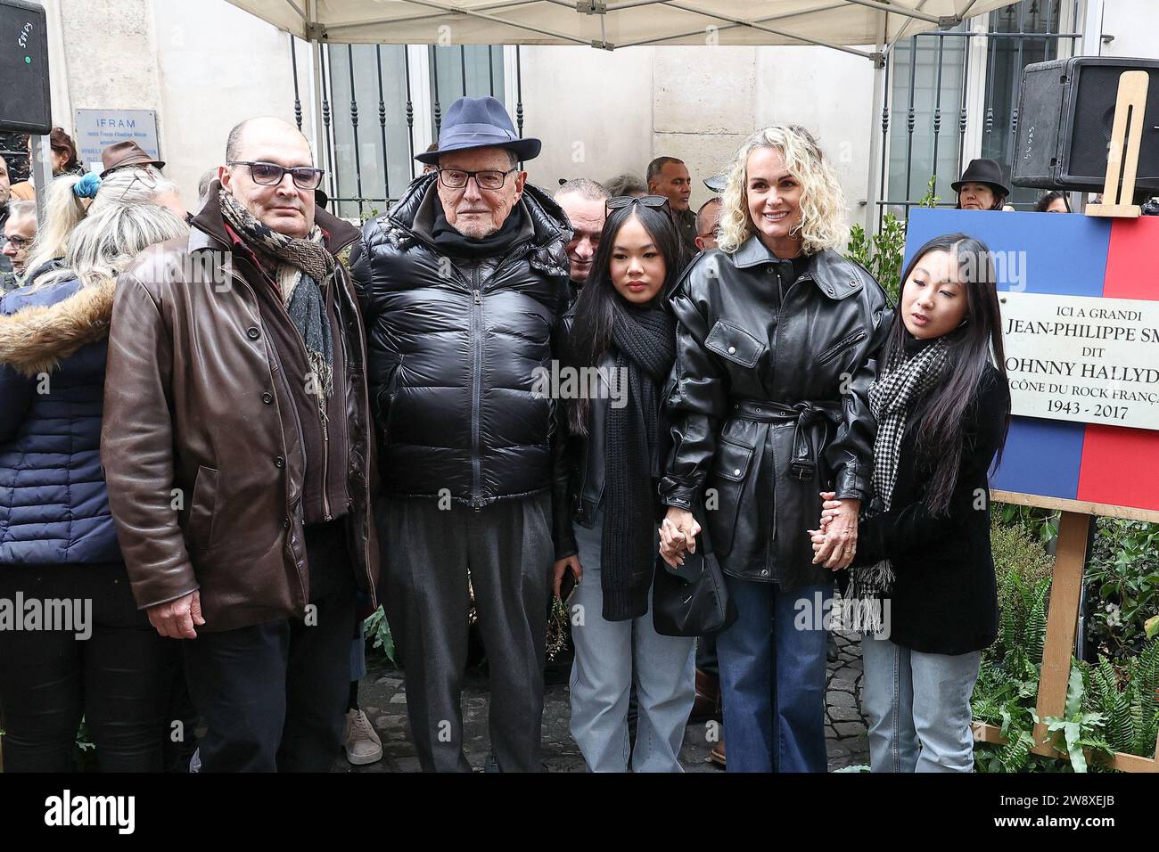 Paris, France. 22nd Dec, 2023. Michael Ketcham Hallyday, Jean-Claude ...