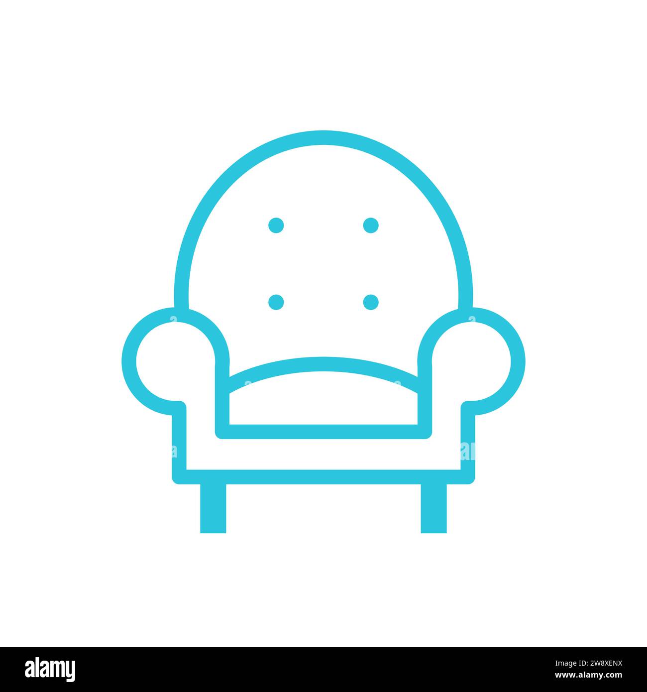 Sofa icon from interior Cut Out Stock Images & Pictures - Alamy