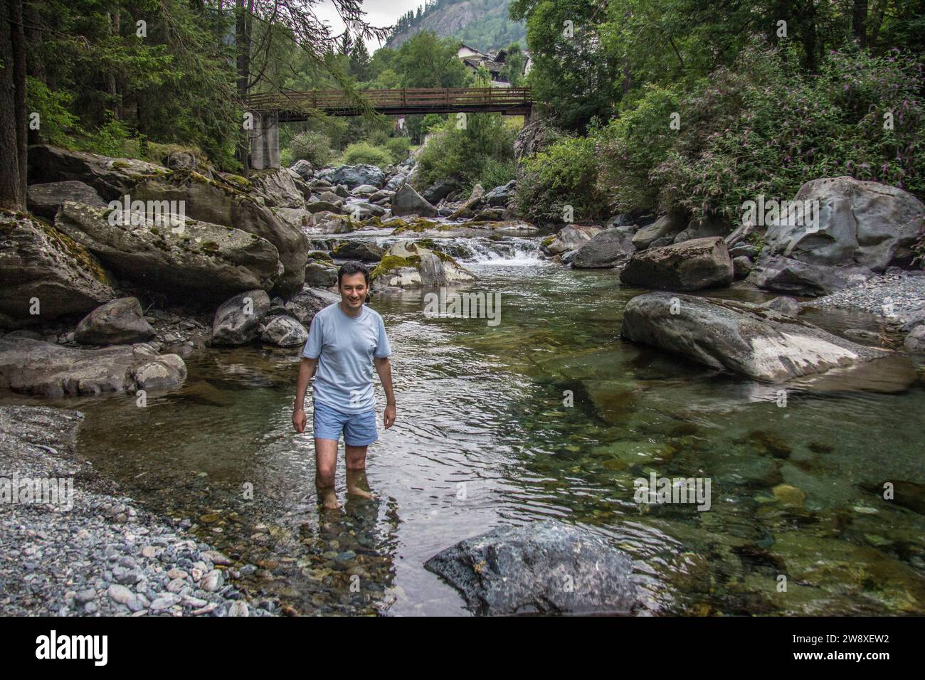 Mountain scenery fron Champorcher, Aosta Stock Photo - Alamy
