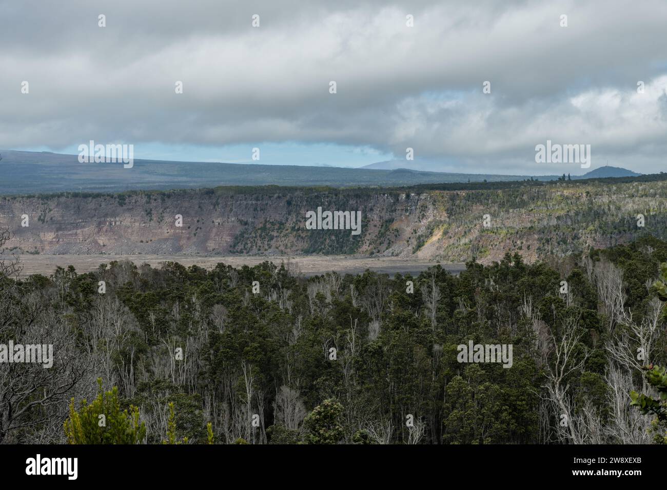 Aerial view of hawaii volcanoes national park hi-res stock photography ...