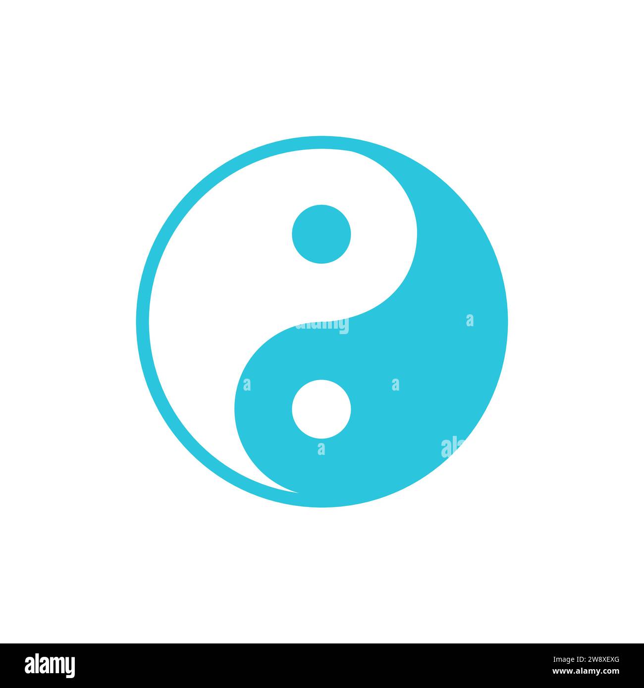 Yin Yang symbol. From blue icon set Stock Vector Image & Art - Alamy