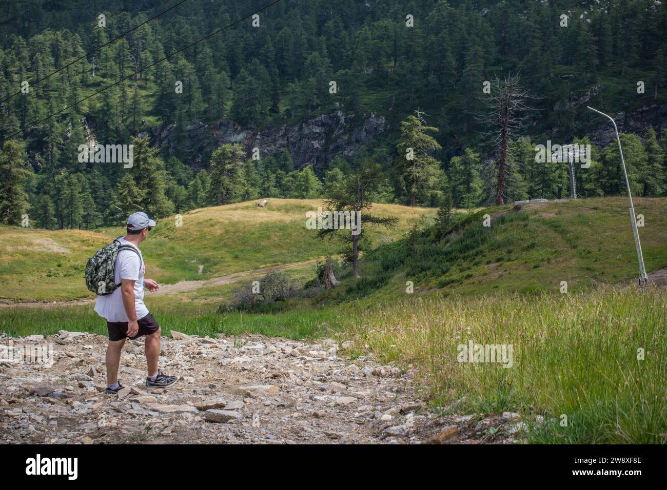 Mountain scenery fron Champorcher, Aosta Stock Photo - Alamy