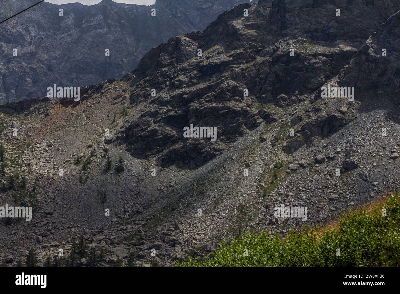 Mountain scenery fron Champorcher, Aosta Stock Photo - Alamy