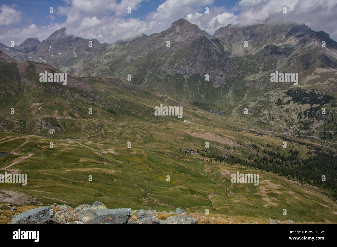 Mountain scenery fron Champorcher, Aosta Stock Photo - Alamy