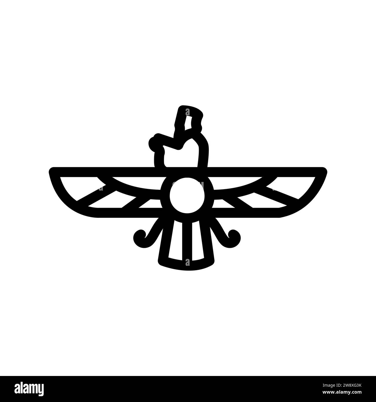 Zoroastrianism symbol Stock Vector Images - Alamy