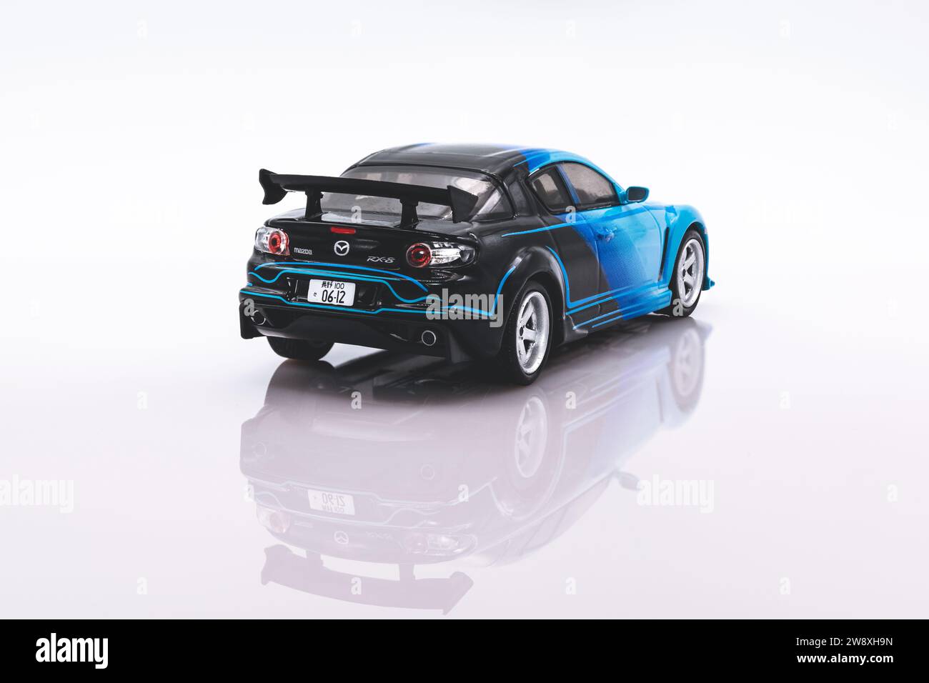 Fast&Furious Mazda RX-8 1:43 model car, rear view, white background ...