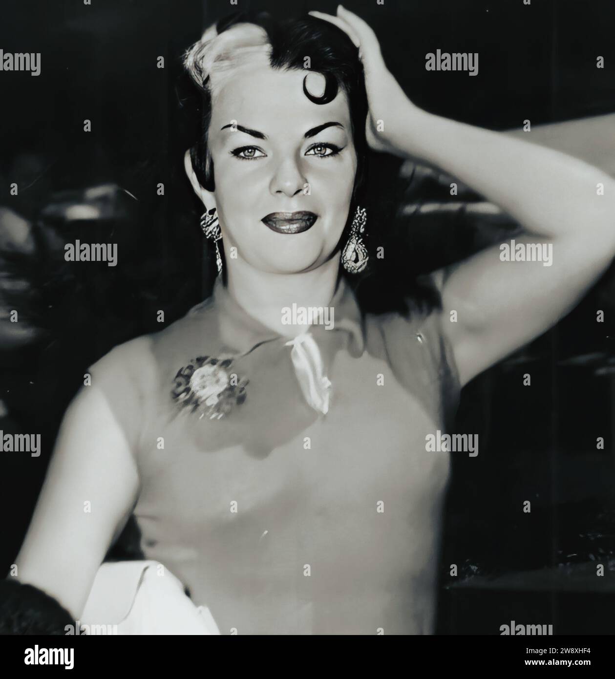 Mexican-American dancer and actress Yolanda Montes "Tongolele" arriving ...