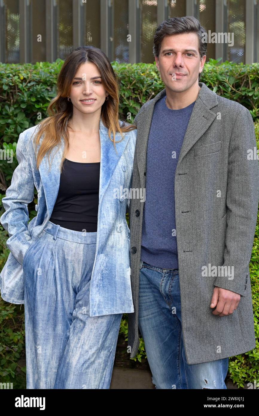 Rome, Italy. 22nd Dec, 2023. Aurora Ruffino (l) and Domenico Diele (r ...