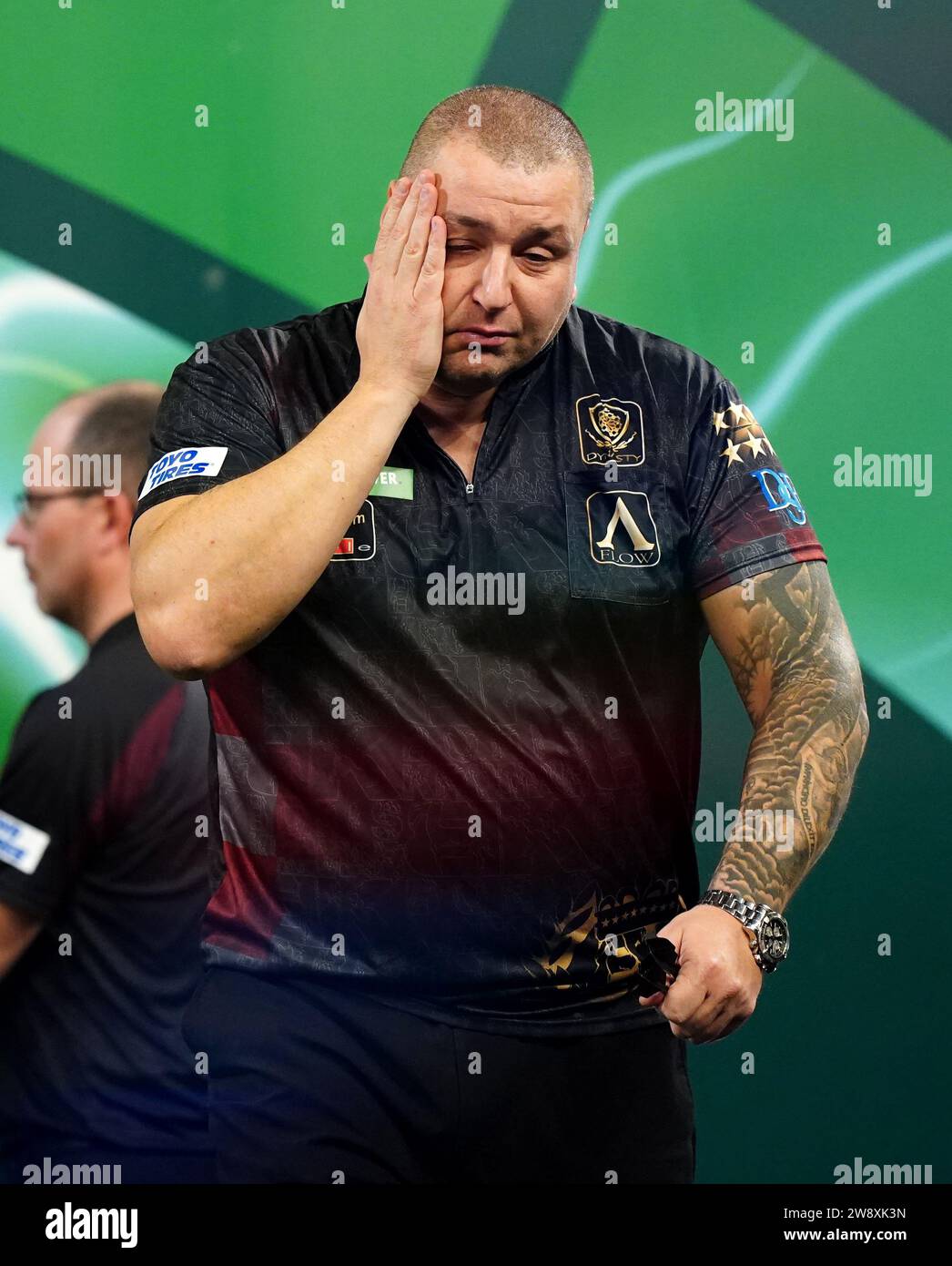 Boris Krcmar reacts after beating Dirk van Duijvenbode (not pictured ...