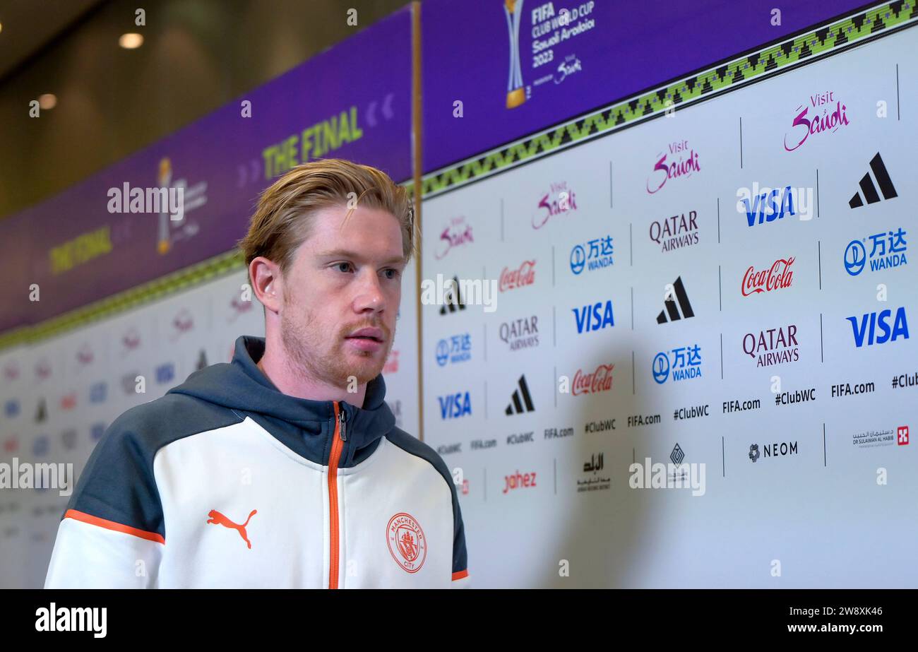 Manchester City's Kevin De Bruyne arrives ahead of the FIFA Club World ...