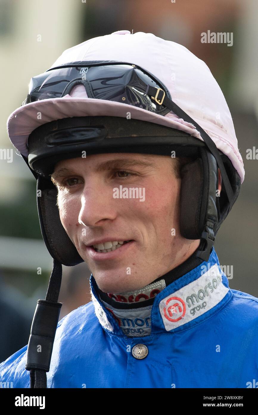 Ascot, Berkshire, UK. 22nd December, 2023. JOckey Harry Cobden who rode ...