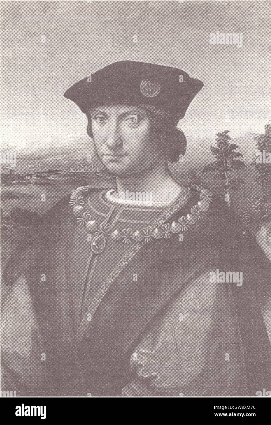 ANDREA SOLARIO.PORTRAIT OF CHARLES D'AMBOISE.1508 Stock Photo - Alamy
