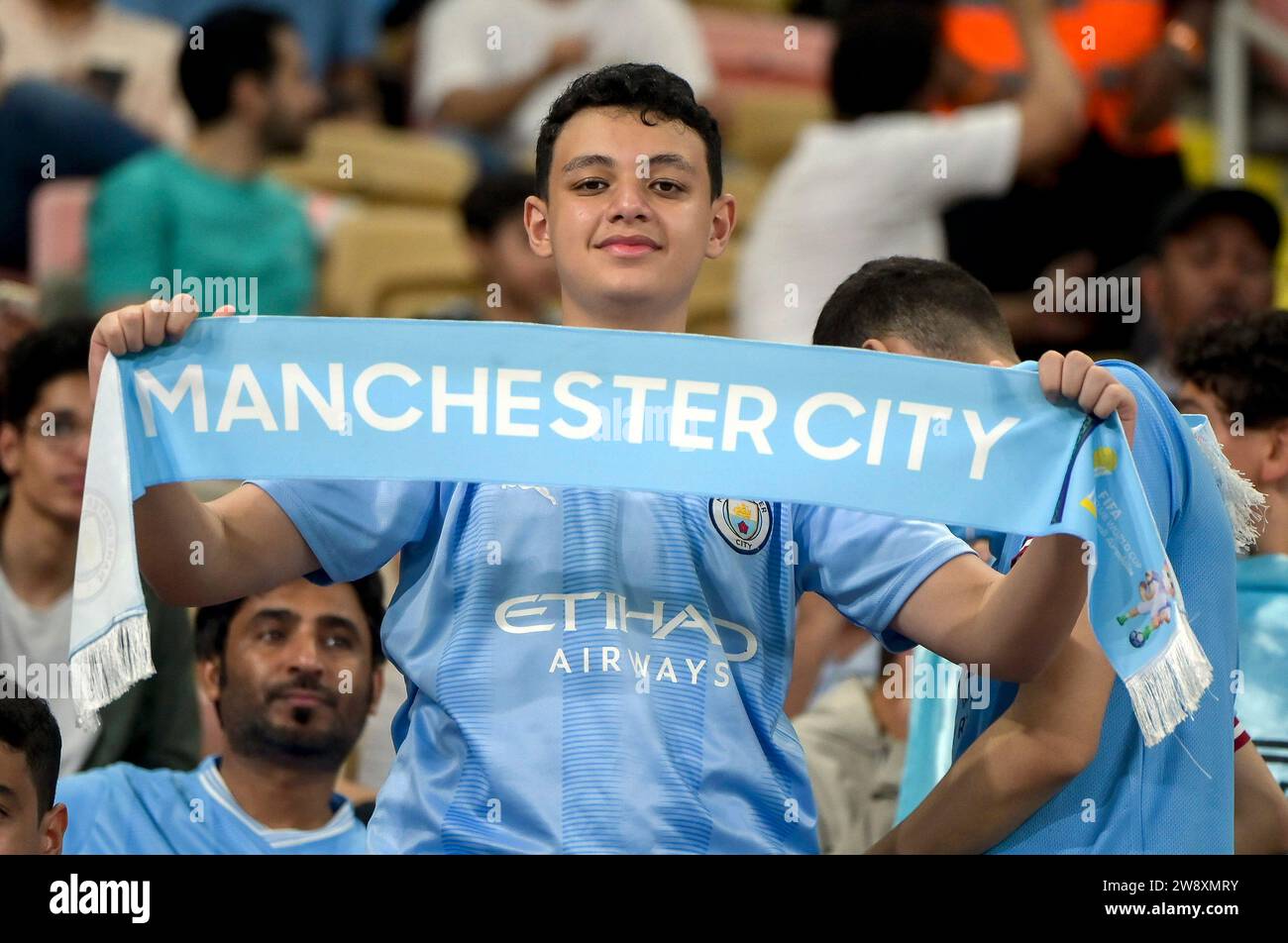 A Manchester City fan during the FIFA Club World Cup 2023 final at the ...