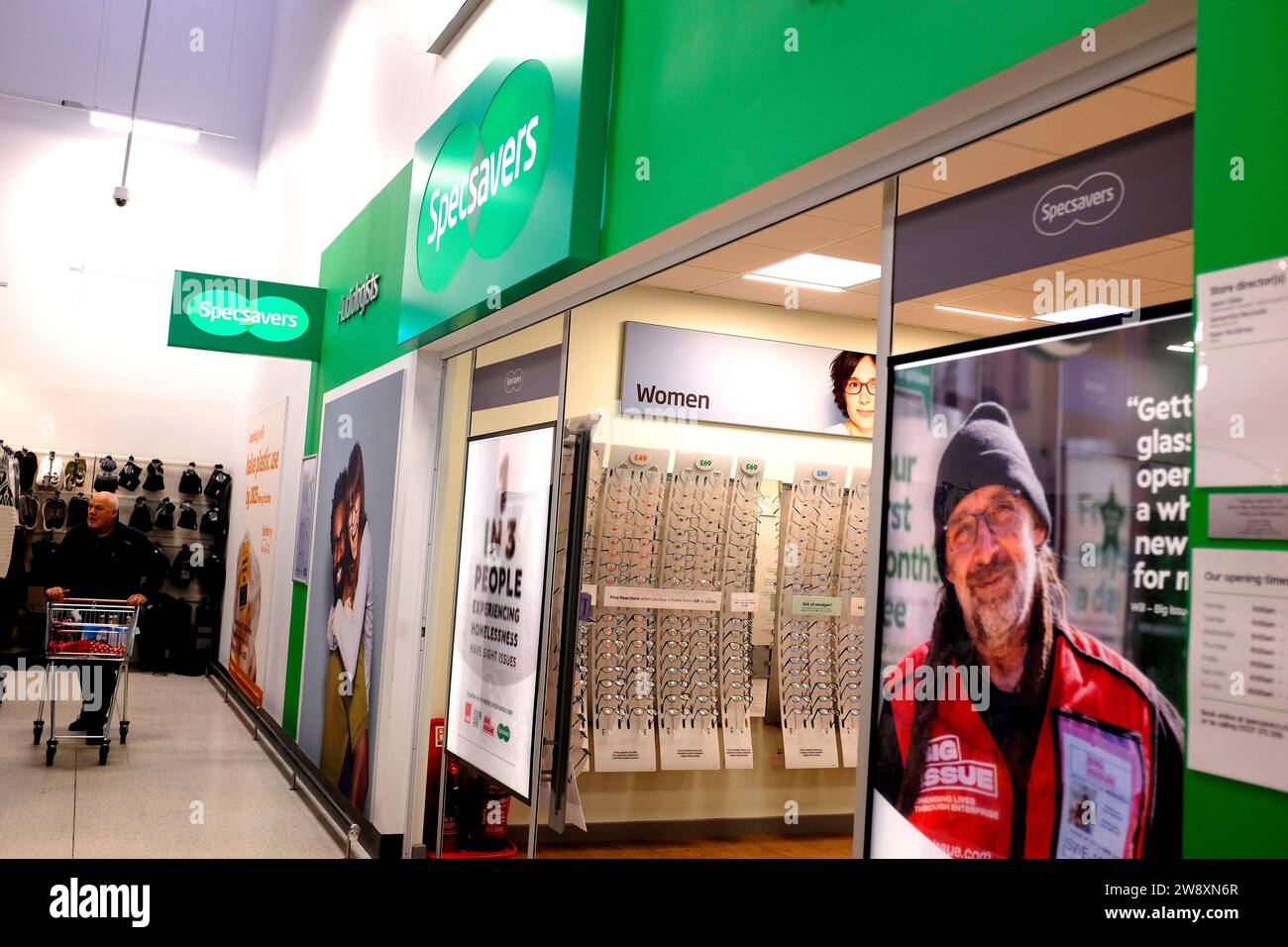 specsavers opticians shop inside sainsburys supermarket,herne bay town ...