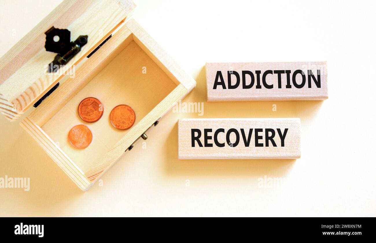 Addiction recovery symbol. Concept words Addiction recovery on ...