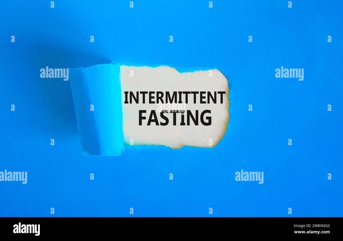 Intermittent fasting symbol. Concept words Intermittent fasting on ...
