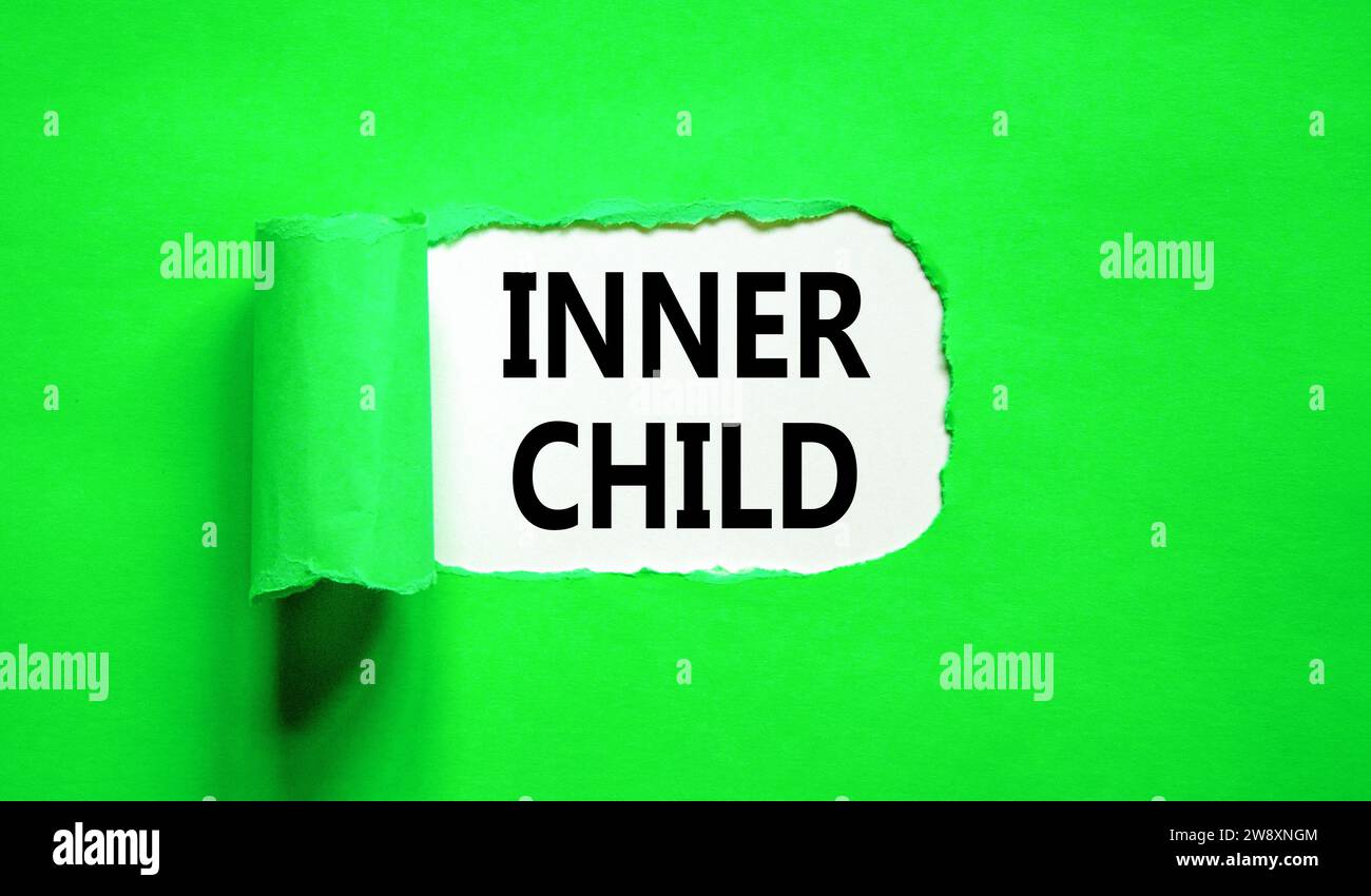 Inner child symbol. Concept words Inner child on beautiful white paper ...