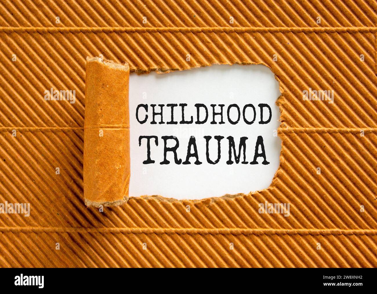 Childhood trauma symbol. Concept words Childhood trauma on beautiful ...
