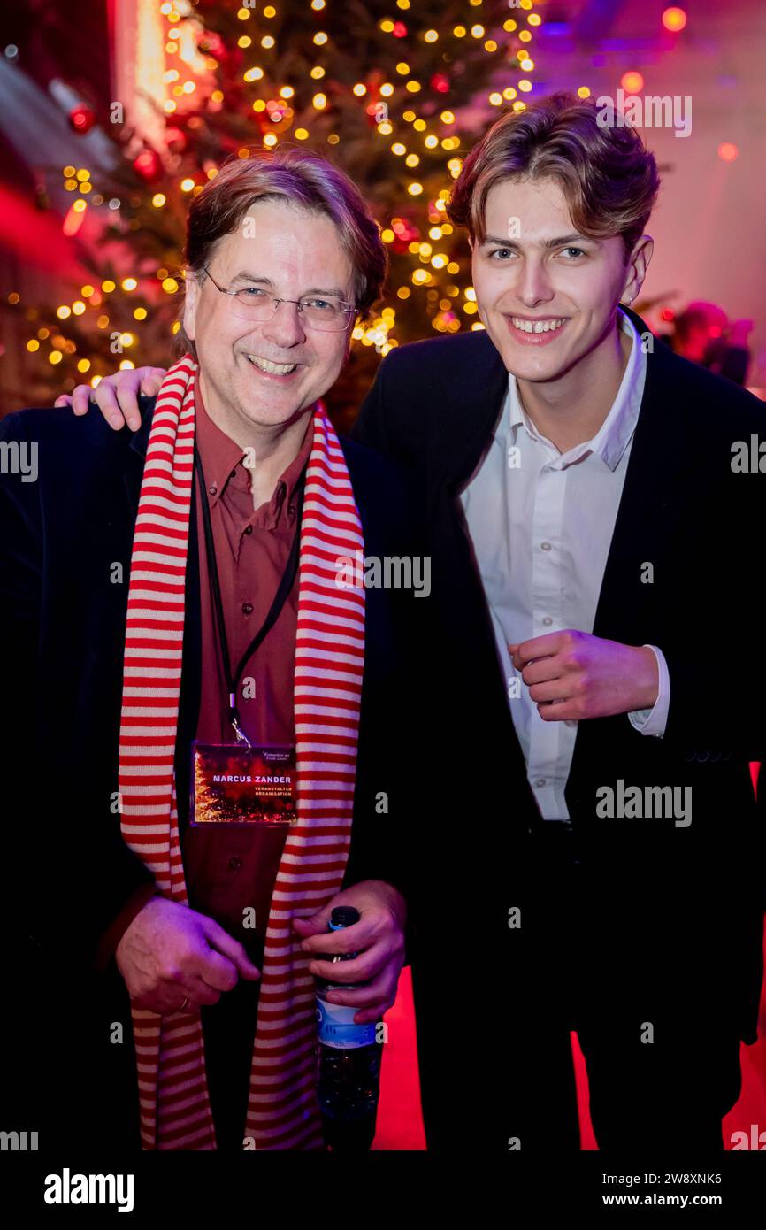 Berlin, Germany. 22nd Dec, 2023. Marcus Zander (l), organizer and son ...