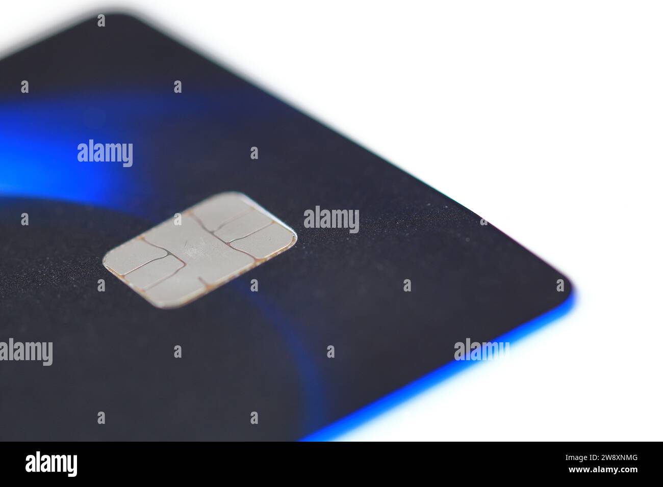 contact pad, Electronic chip on sim card or smart card isolated on ...