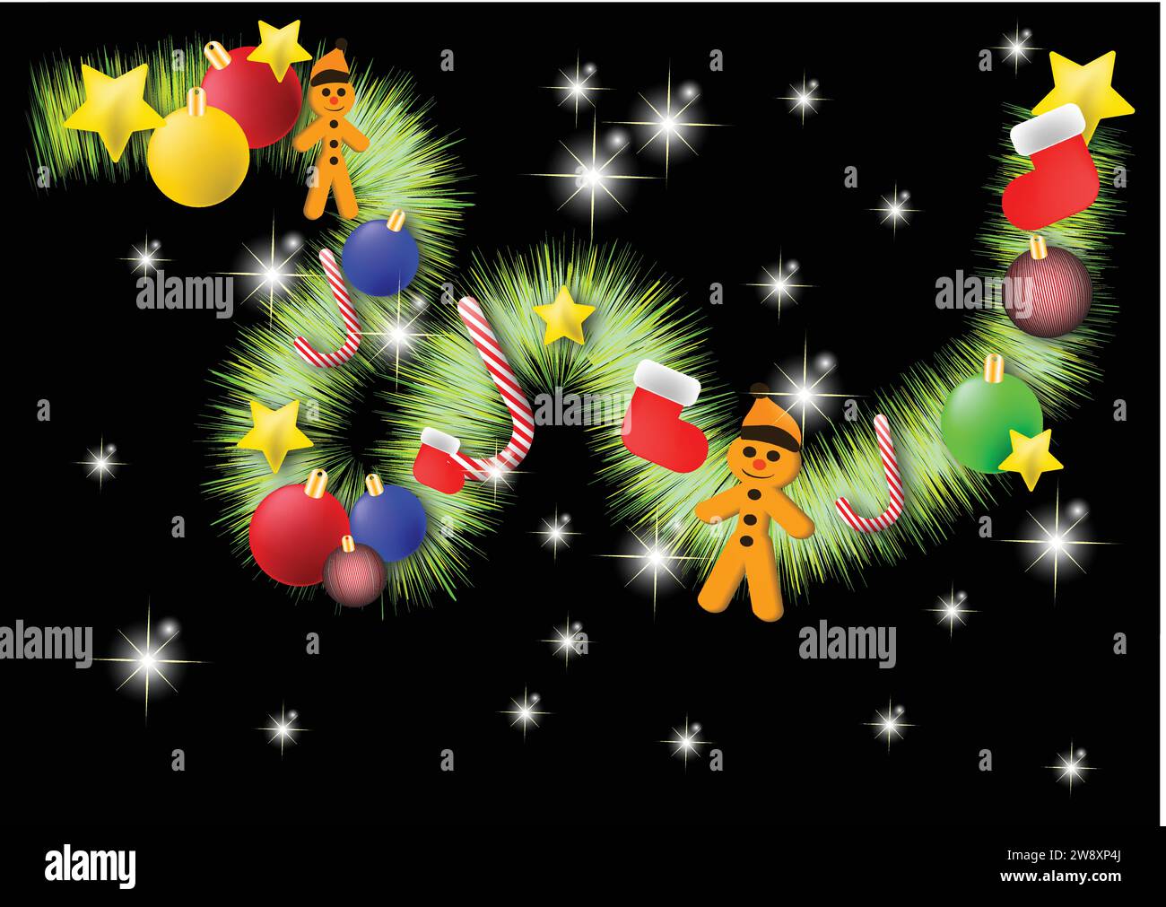 Christmas lights angel decoration Stock Vector Images - Alamy