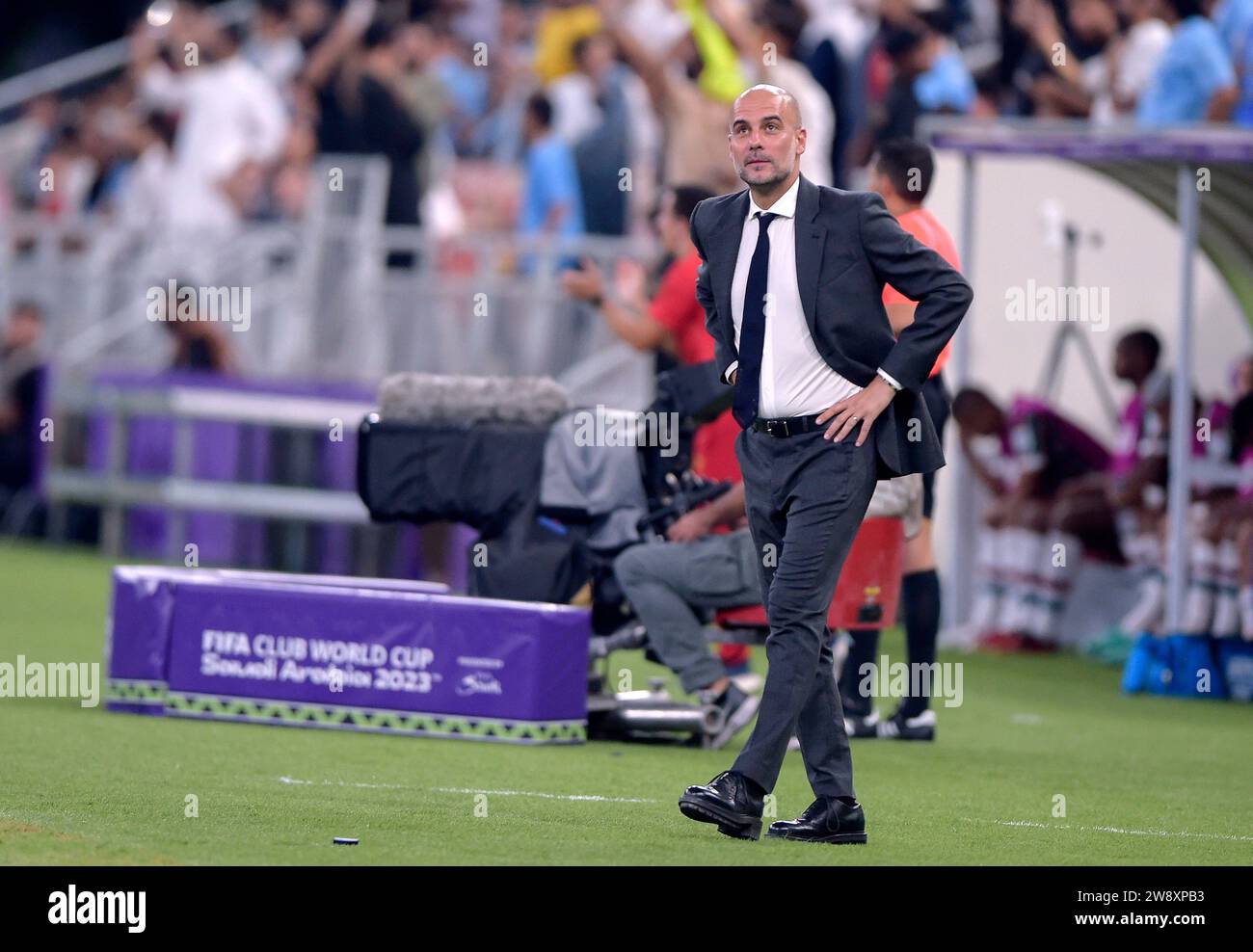 Manchester City manager Pep Guardiola during the FIFA Club World Cup ...