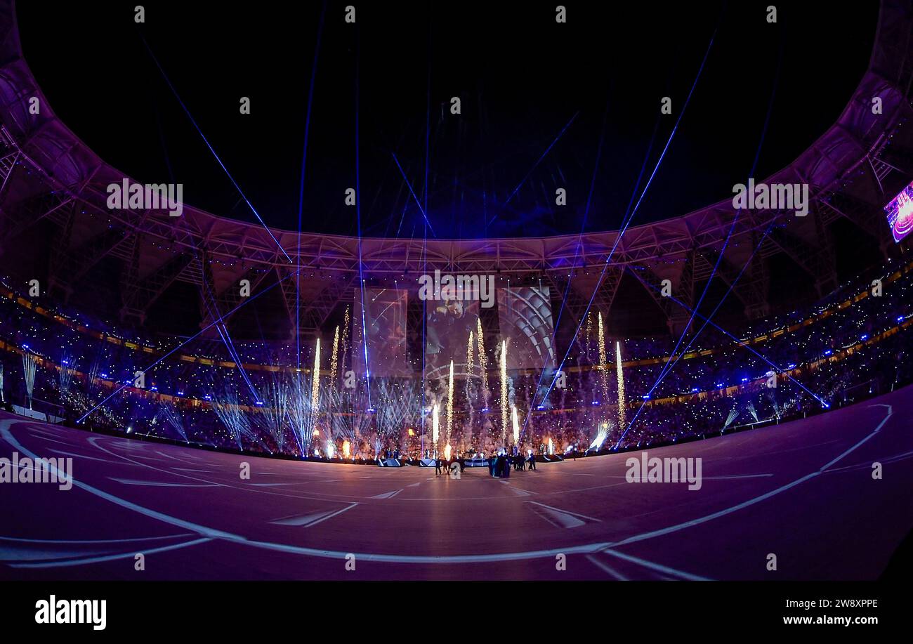 Bebe Rexha and David Guetta perform during the FIFA Club World Cup 2023 ...