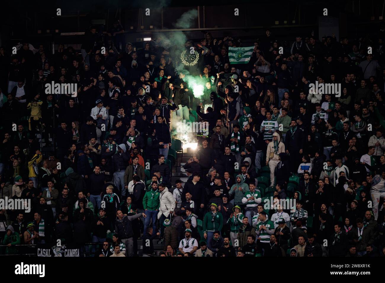 Fans of Sporting during UEFA Europa League 23/24 game between Sporting ...