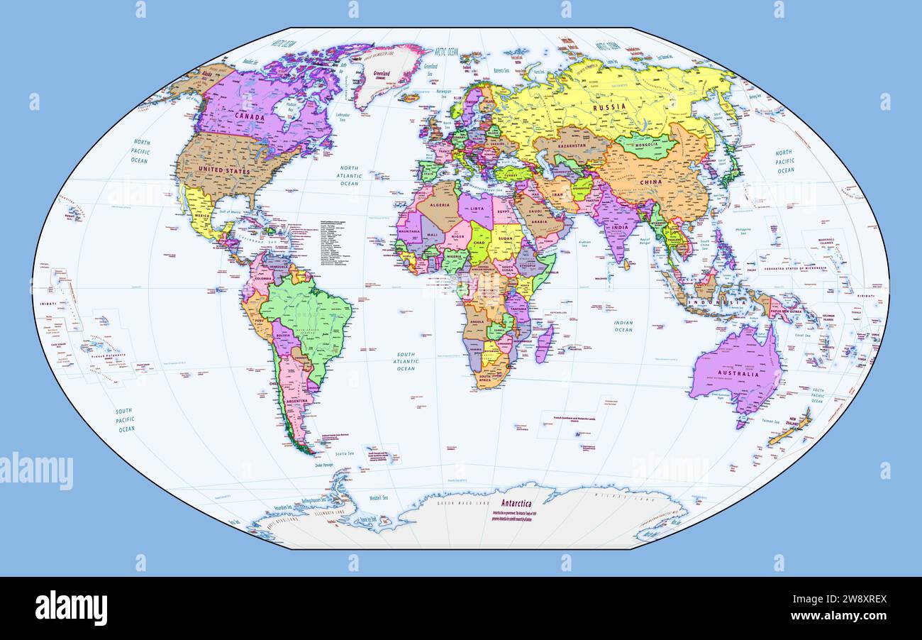 English language map hi-res stock photography and images - Alamy