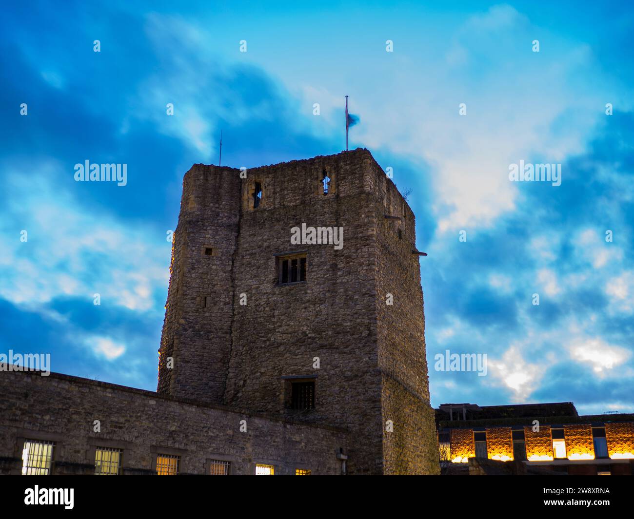 Oxford Castle & Prison, Keep Tower, Oxford, Oxfordshire, England, UK ...