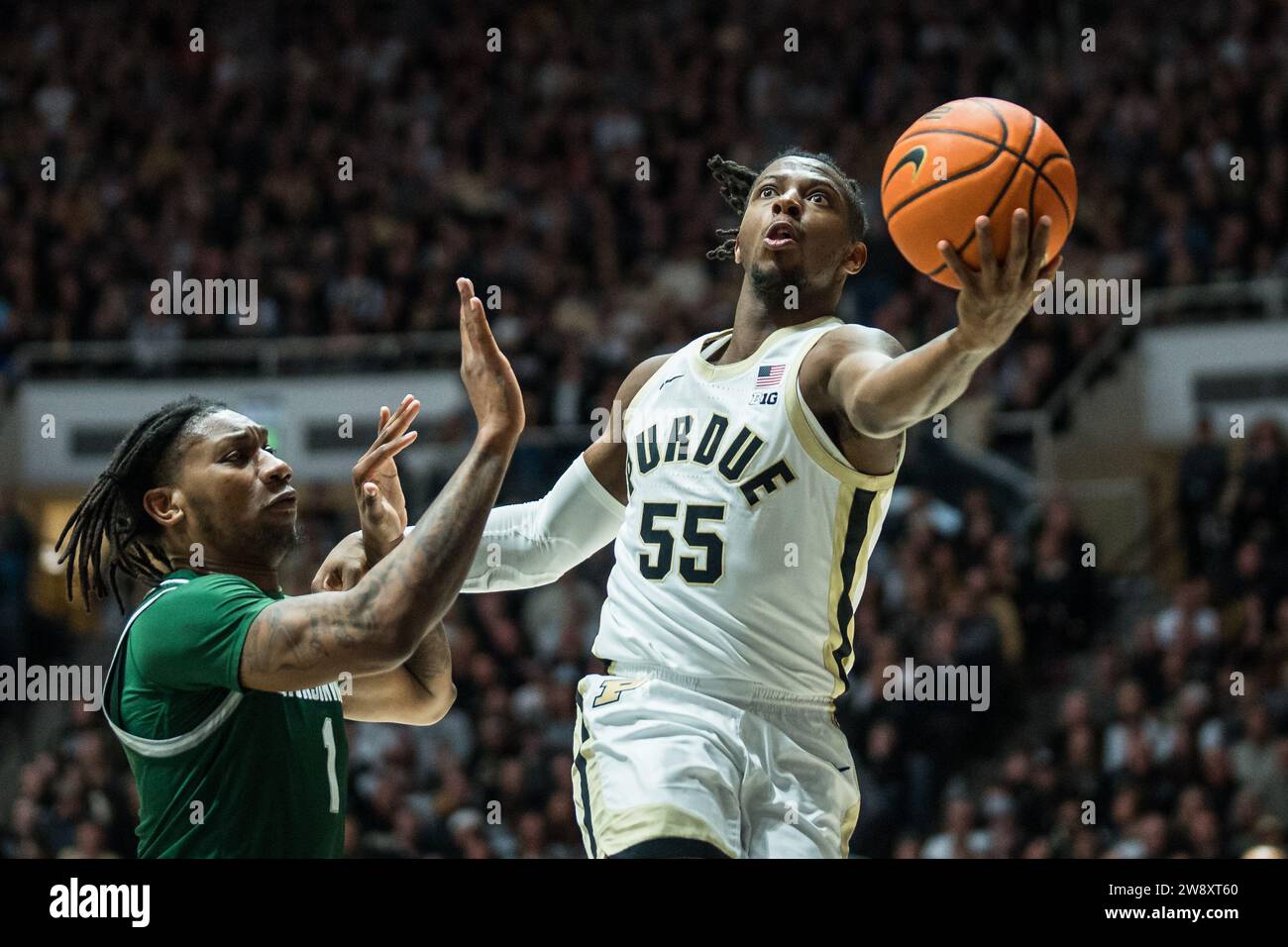 West Lafayette, Indiana, USA. 21st Dec, 2023. Purdue Boilermakers Guard ...