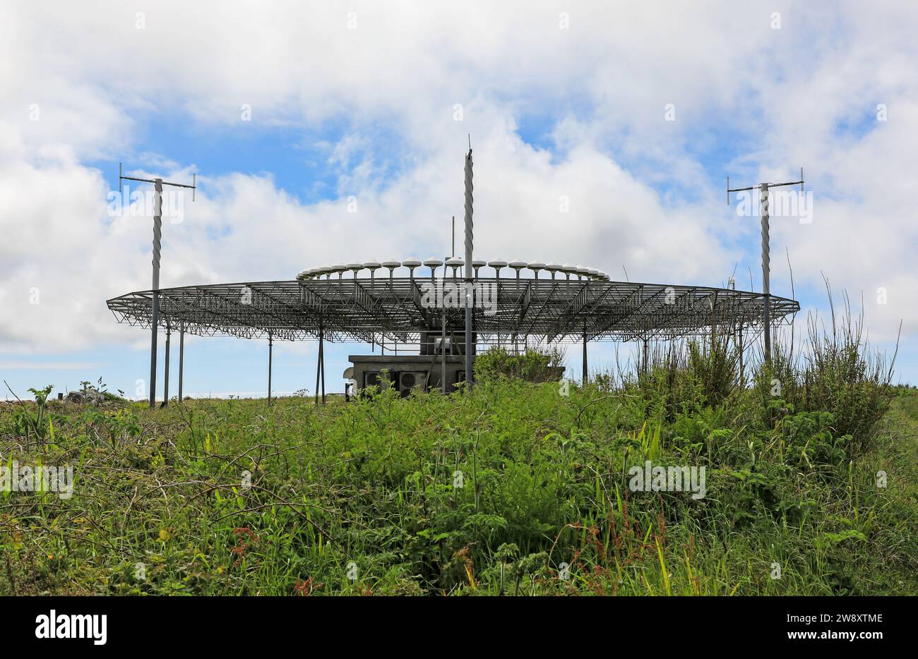 A Doppler VHF Omni-directional Range (DVOR) navigation aid operated by ...