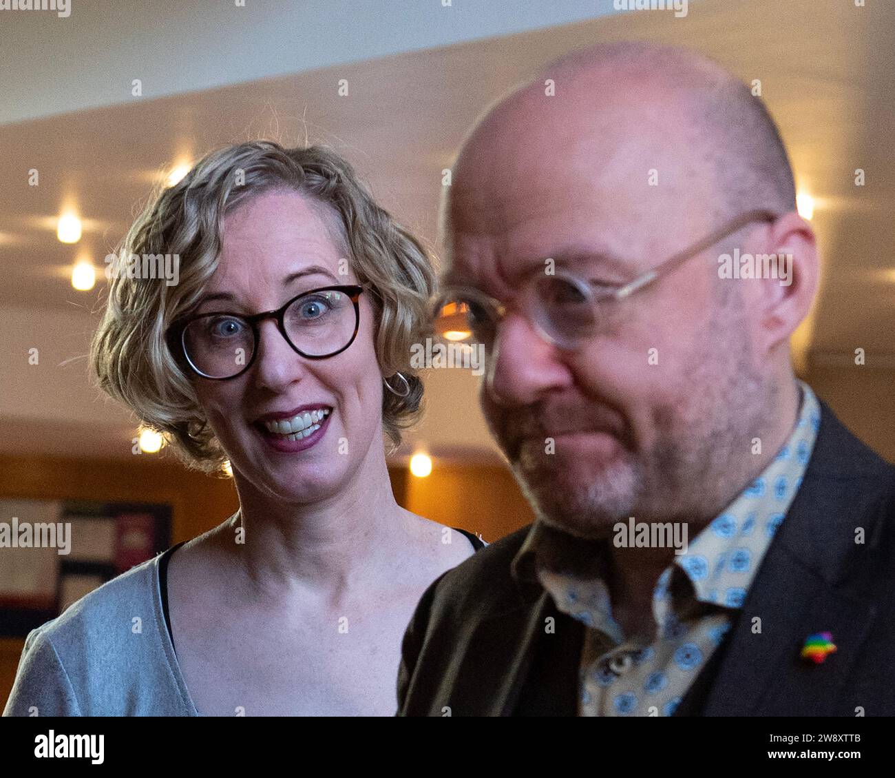 Edinburgh, Scotland, UK. 21 December 2023. PICTURED: (L-R) Green Party ...