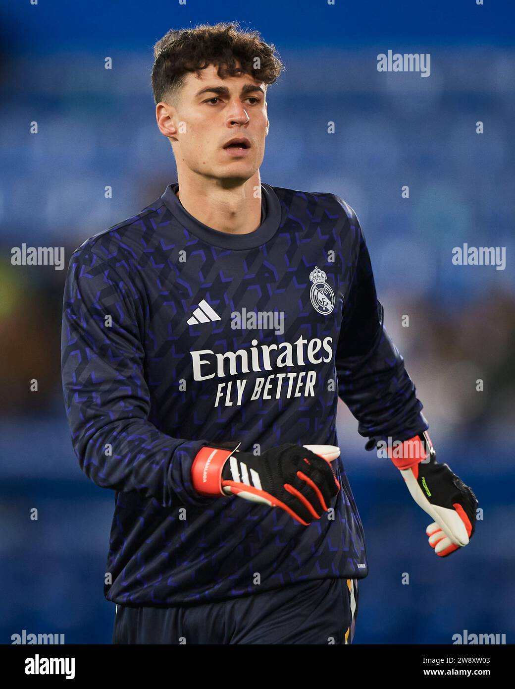 Kepa Arrizabalaga of Real Madrid CF looks on during the LaLiga EA ...