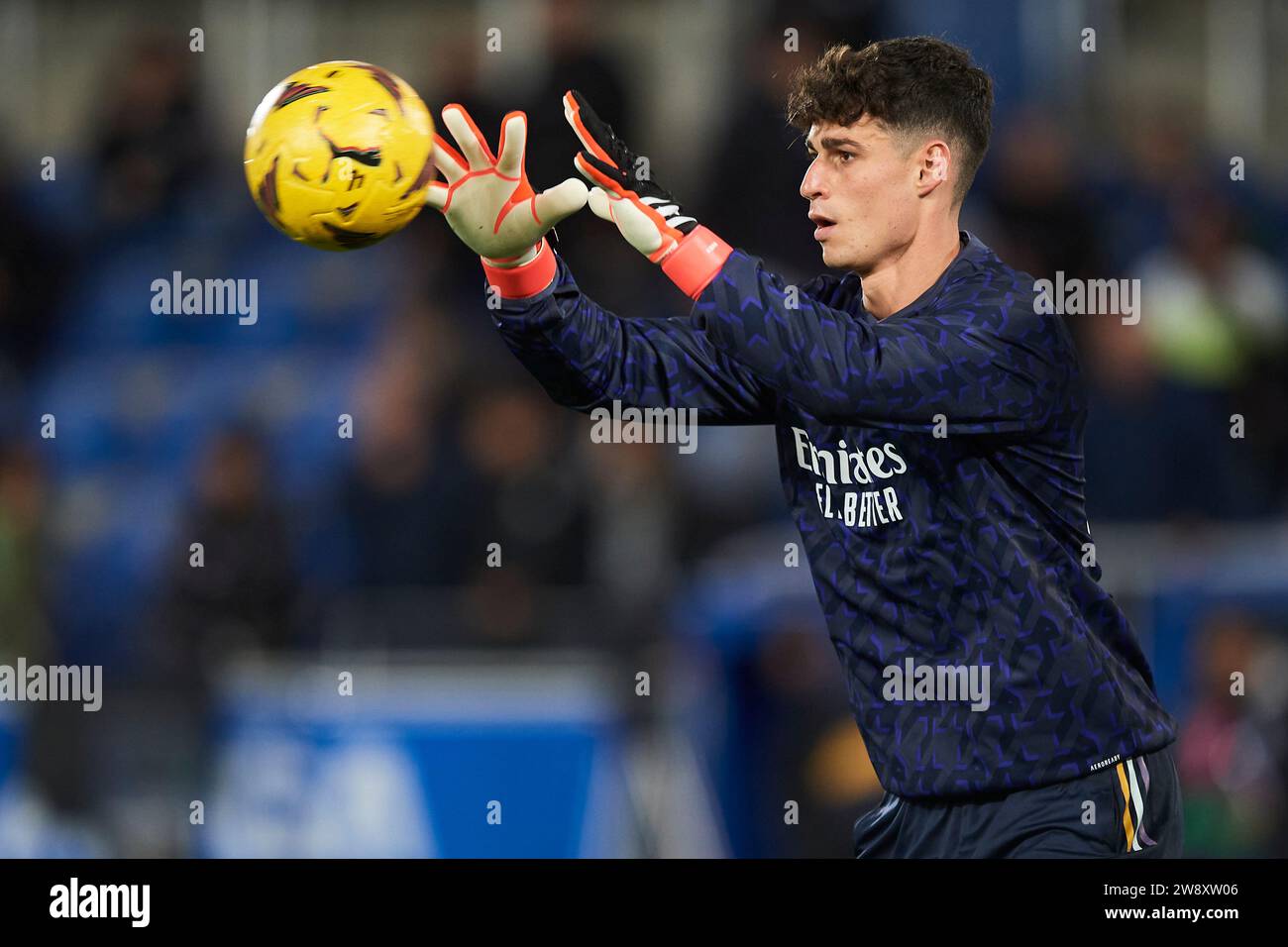 Kepa Arrizabalaga of Real Madrid CF in action during the LaLiga EA ...