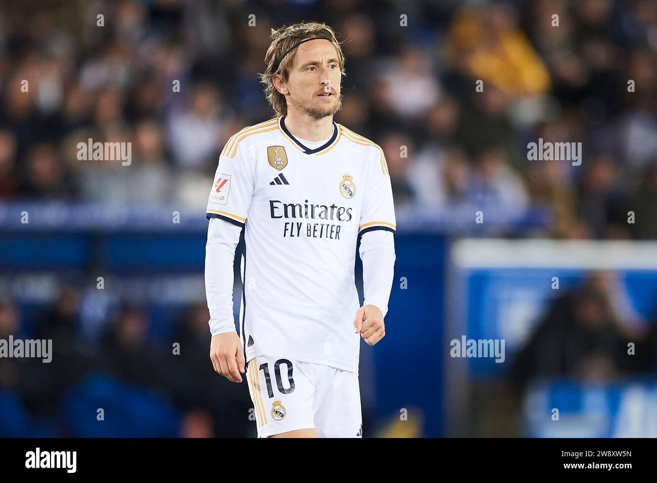 Luka Modric of Real Madrid CF looks on during the LaLiga EA Sports ...