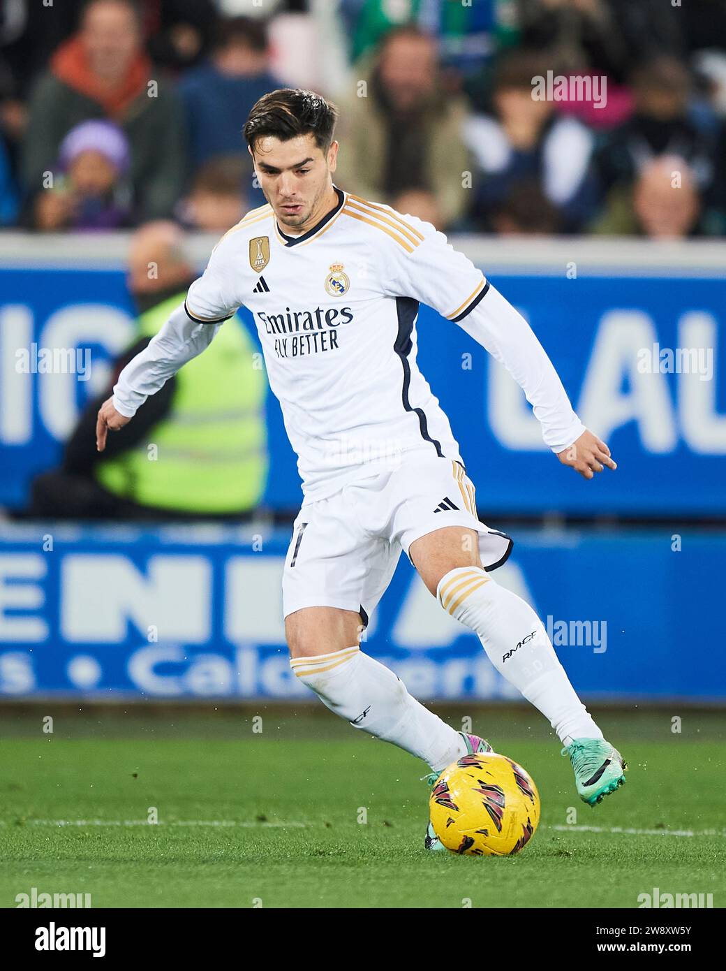 Brahim Diaz of Real Madrid CF in action during the LaLiga EA Sports ...