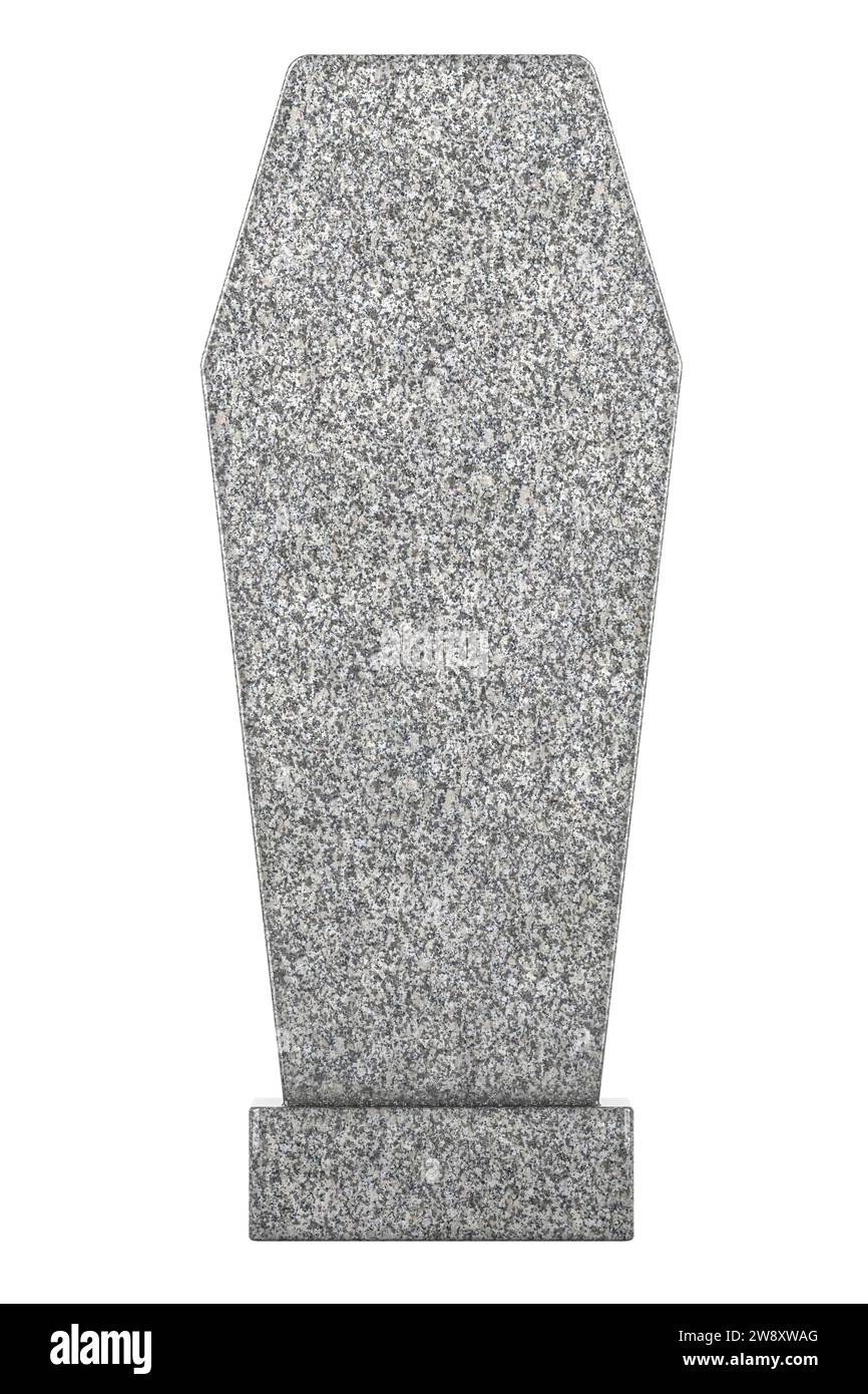 Gravestone, Tombstone or headstone. 3D rendering isolated on white ...