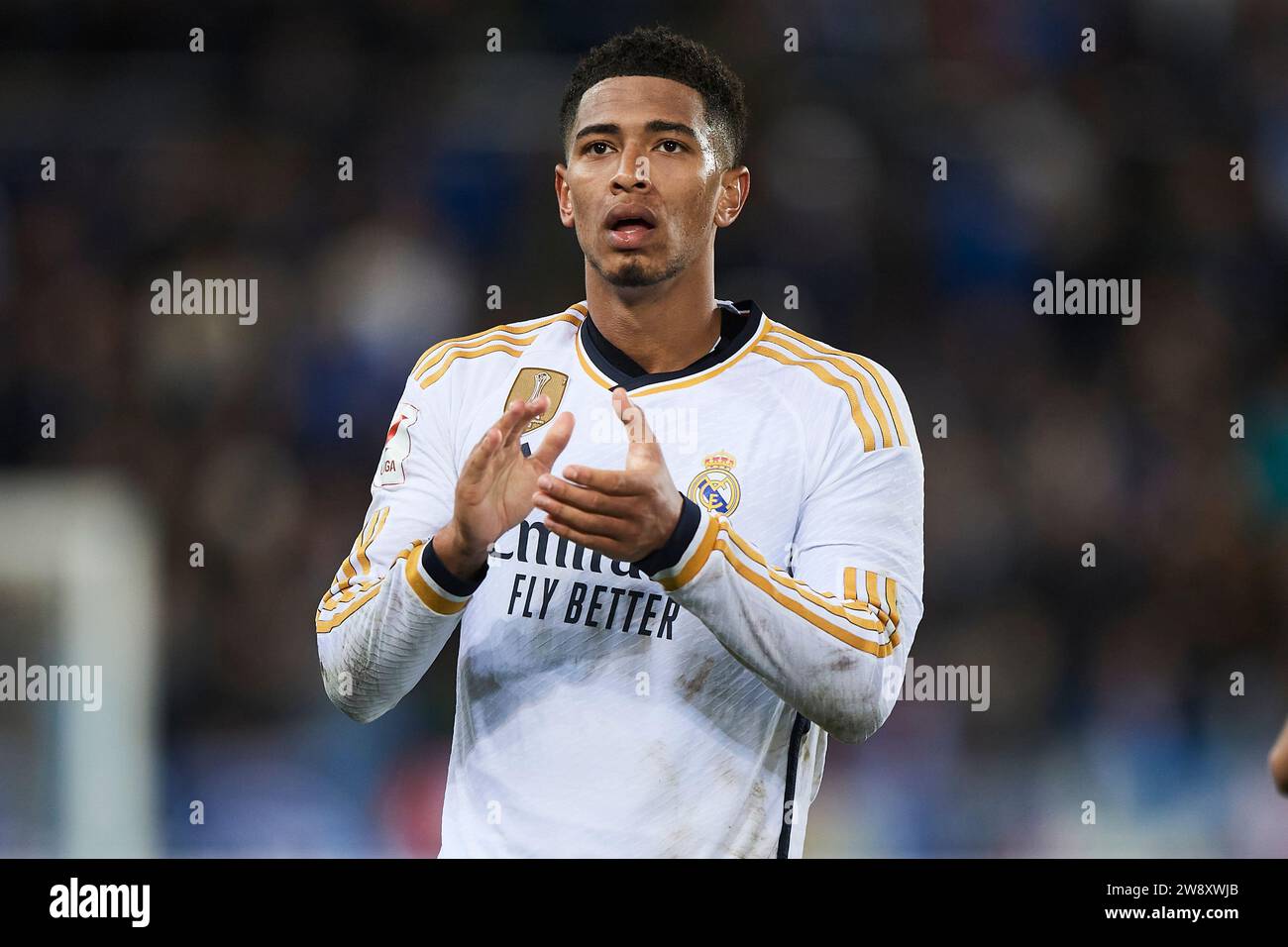 Jude Bellingham of Real Madrid CF reacts during the LaLiga EA Sports ...