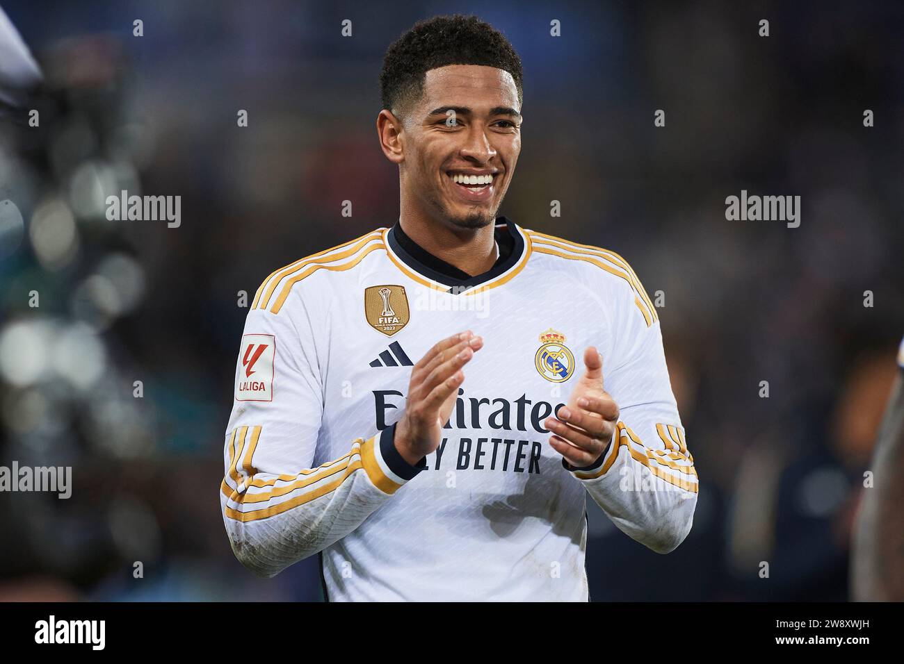 Jude Bellingham of Real Madrid CF reacts during the LaLiga EA Sports ...