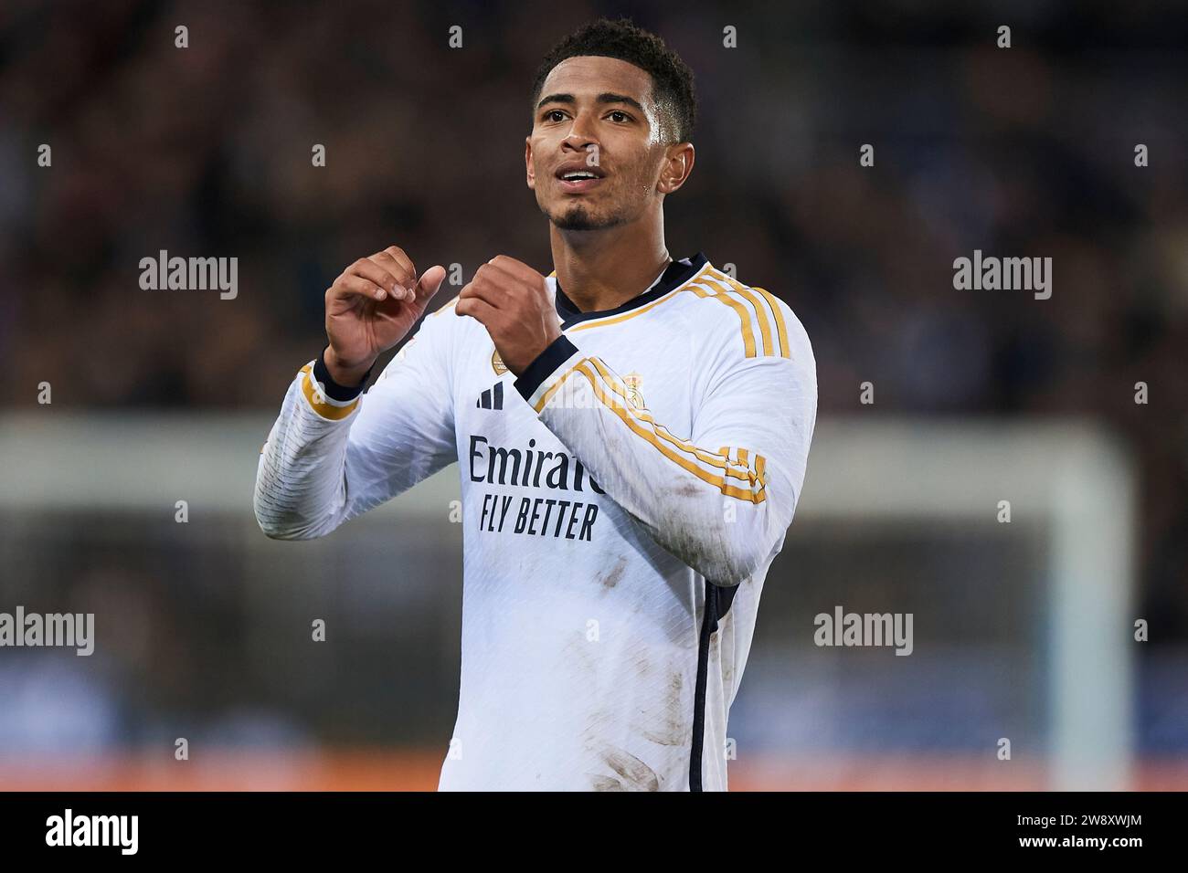 Jude Bellingham of Real Madrid CF reacts during the LaLiga EA Sports ...