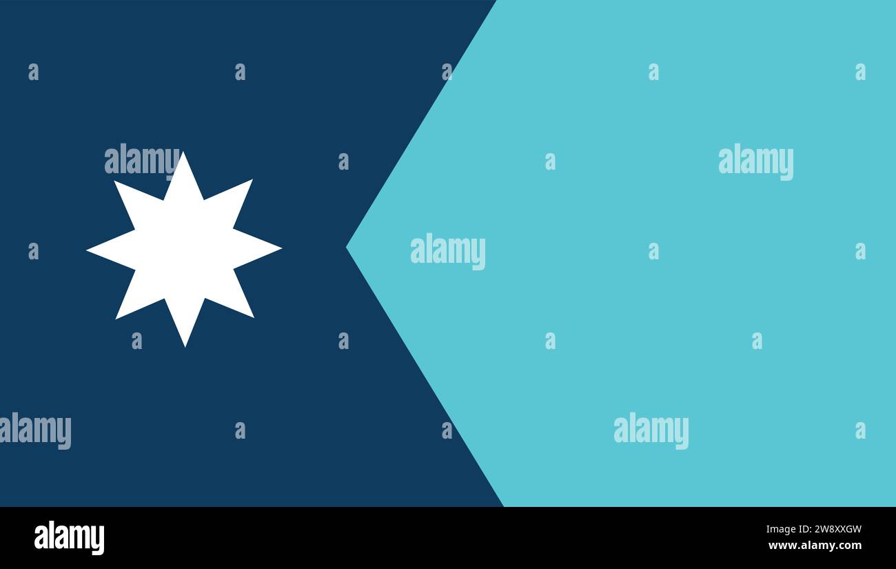 New Minnesota State Flag Official Stock Photo - Alamy